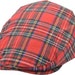 Scottish Tartan Flat Cap Mens Herringbone Harris Tweed Wool Bakerboy ...