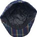 Scottish Tartan Flat Cap Mens Herringbone Harris Tweed Wool Bakerboy ...
