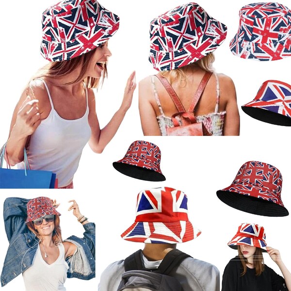 Union Jack Bucket Hat - Etsy