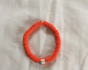 Red Clay Bracelet - Etsy