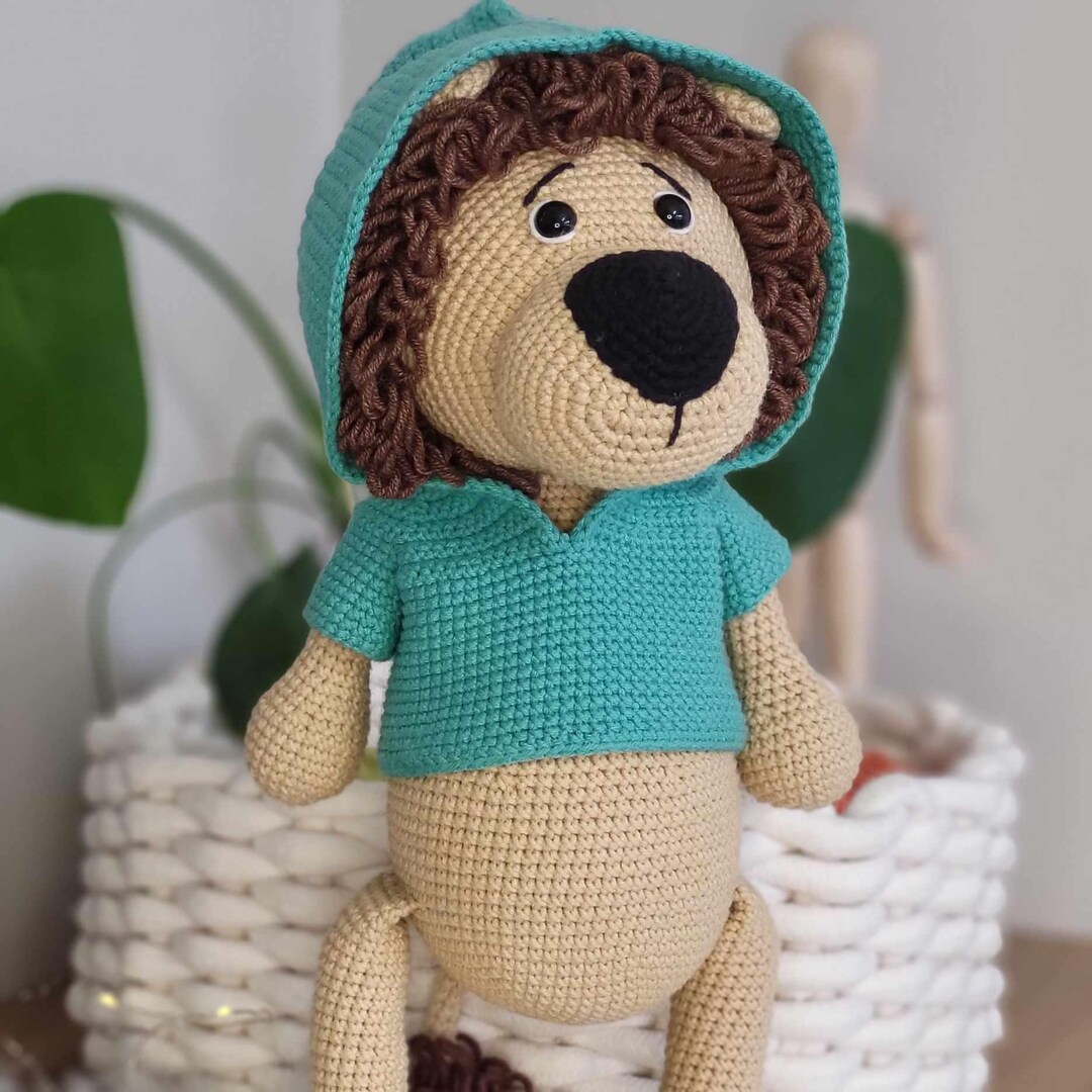 Lion Leo - Crochet Pattern - 33cm Lion Toy - Etsy