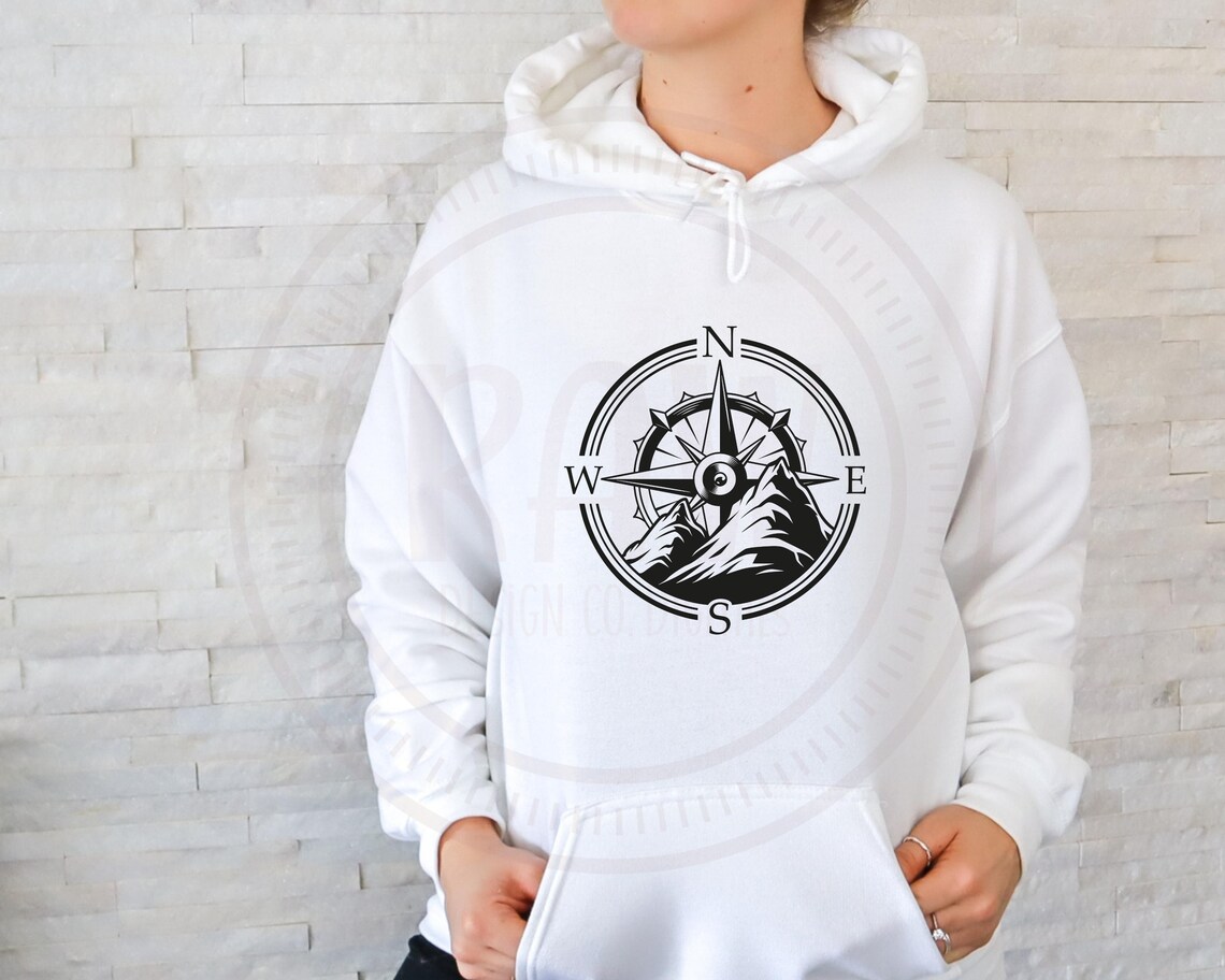 Compass Mountain Svg | Half Compass Svg | Mountain Range Svg | Cut ...