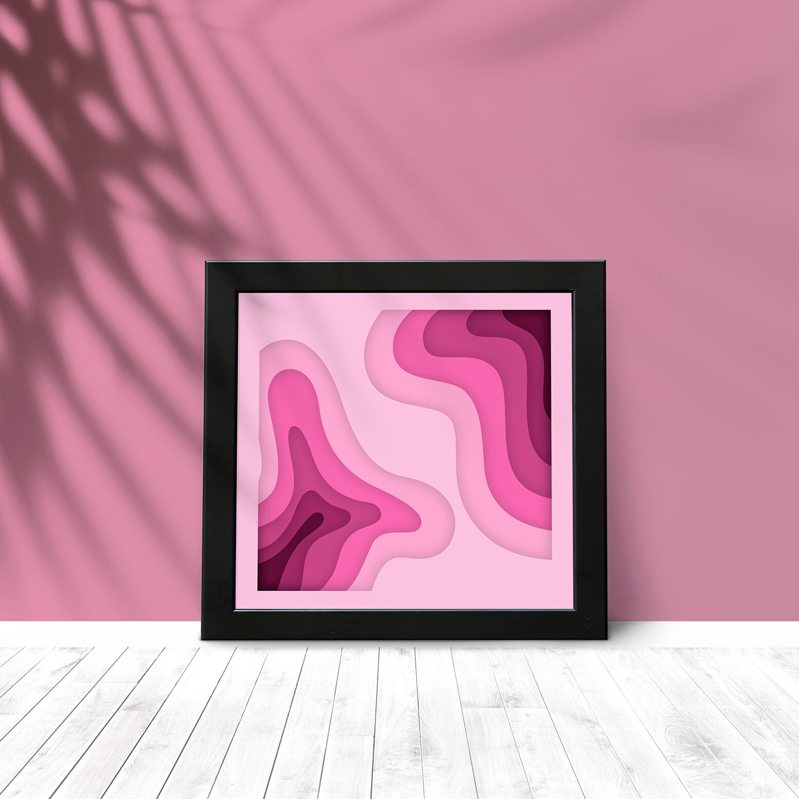 6-layer Waves SVG Cutting Files: Create Stunning Shadow Box Art - Etsy