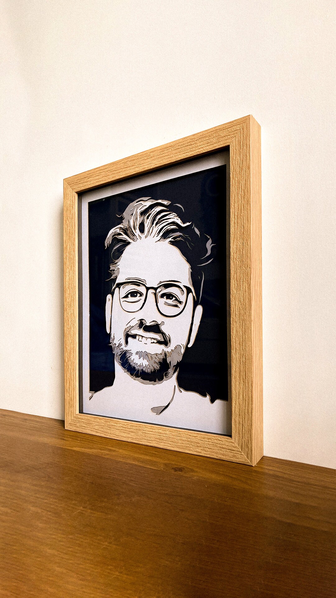 Layered Paper Cutting Portrait Design Birthday Gift Digital Files of 4 ...