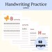 Handwriting Practice Bundle, Printable and Digital Handwriting ...