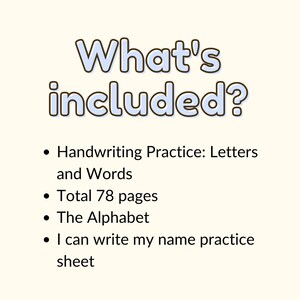 Handwriting Practice Bundle, Printable and Digital Handwriting ...