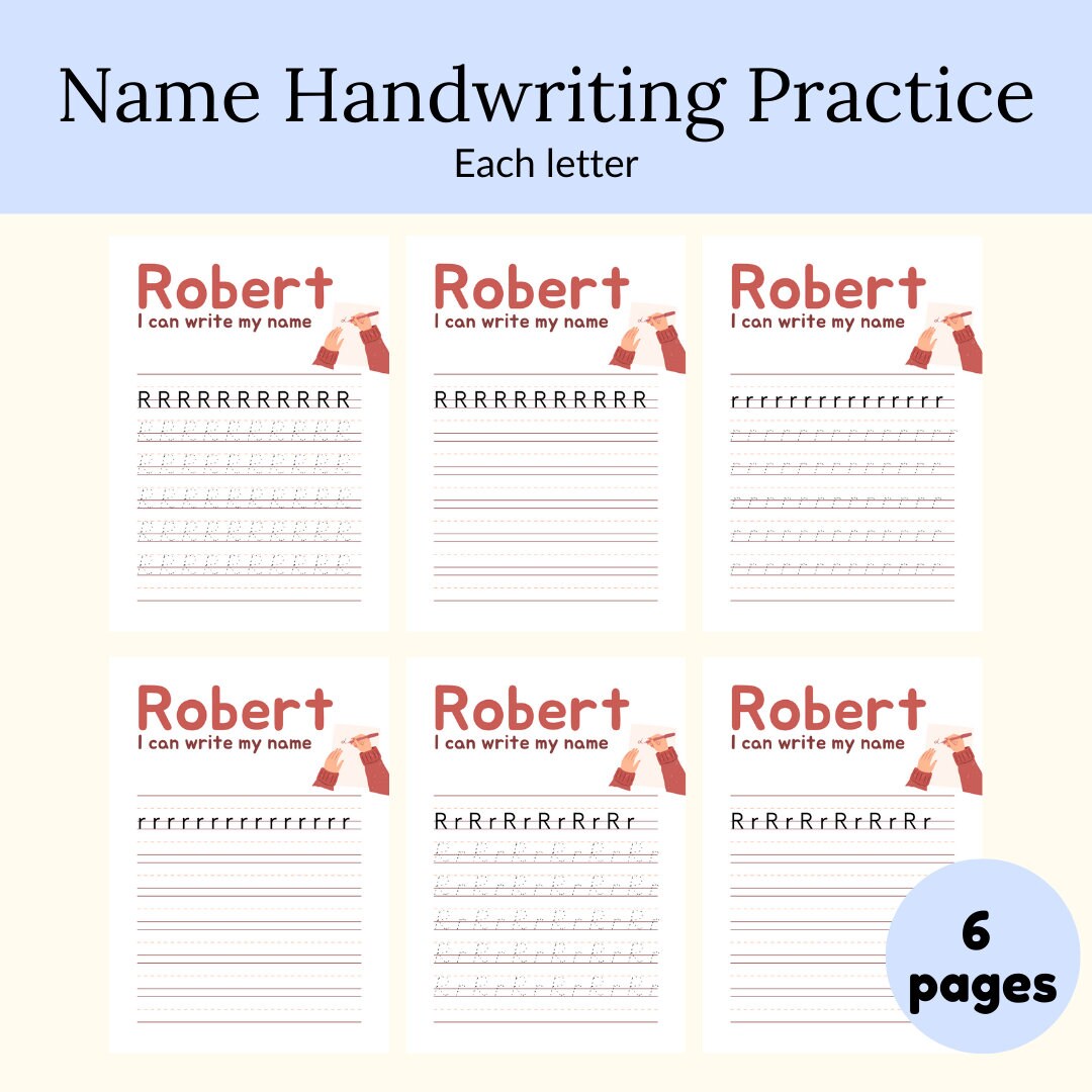 Personalize Name Tracing Template Editable Name Tracing - Etsy
