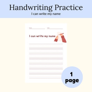 Handwriting Practice Bundle, Printable and Digital Handwriting ...