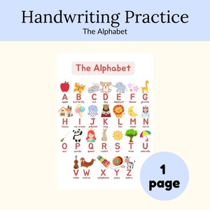 Handwriting Practice Bundle, Printable and Digital Handwriting ...