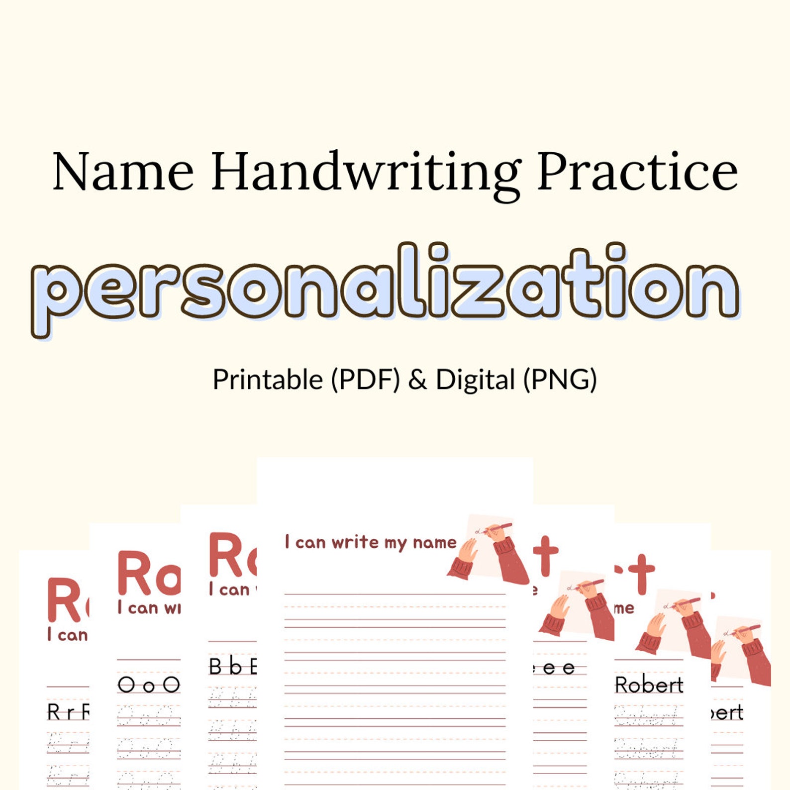 Personalize Name Tracing Template Editable Name Tracing - Etsy