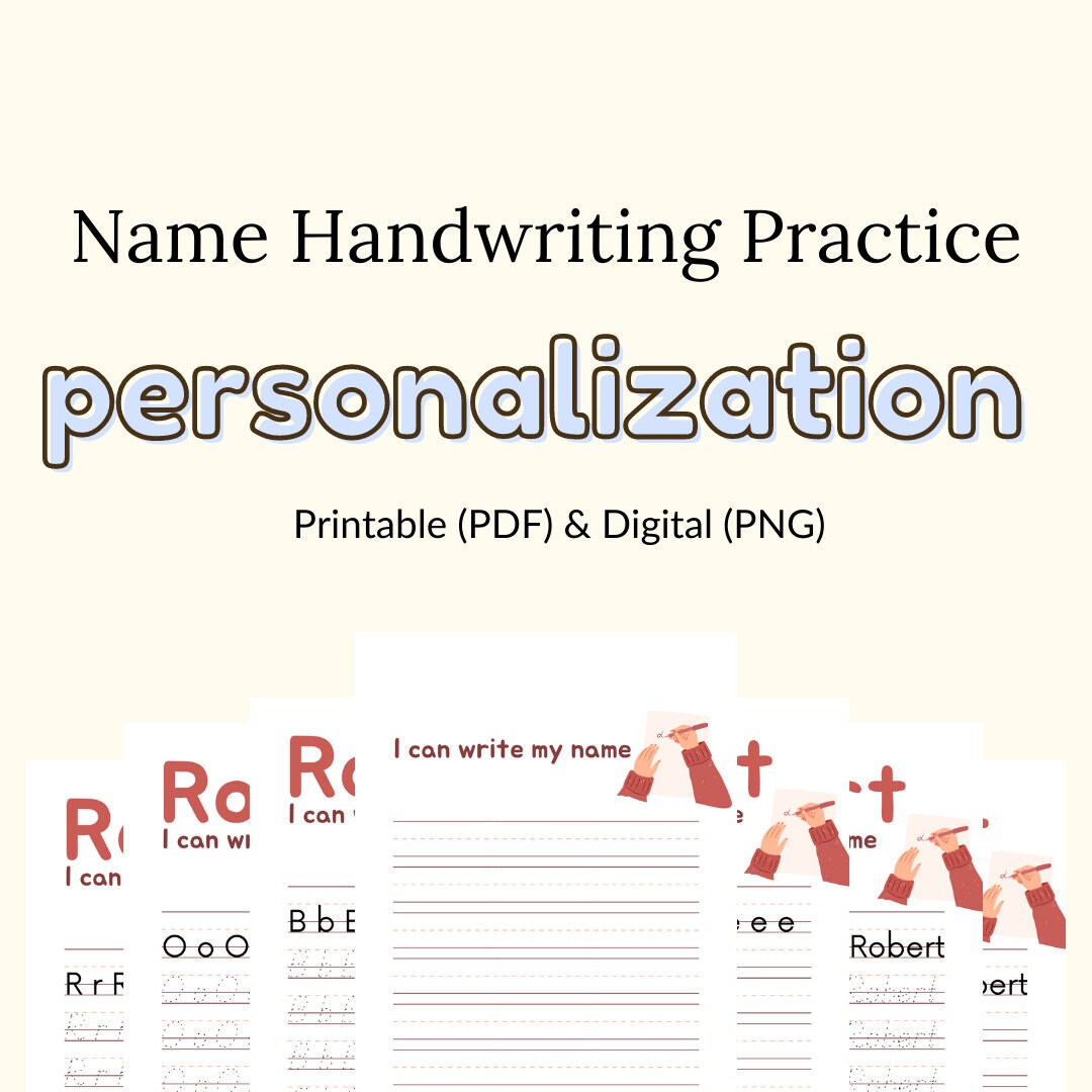 Personalize Name Tracing Template Editable Name Tracing - Etsy
