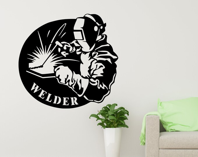 Welder,wall Decor Svg Dxf Png Files , Welder Laser Cut File for Cnc ...