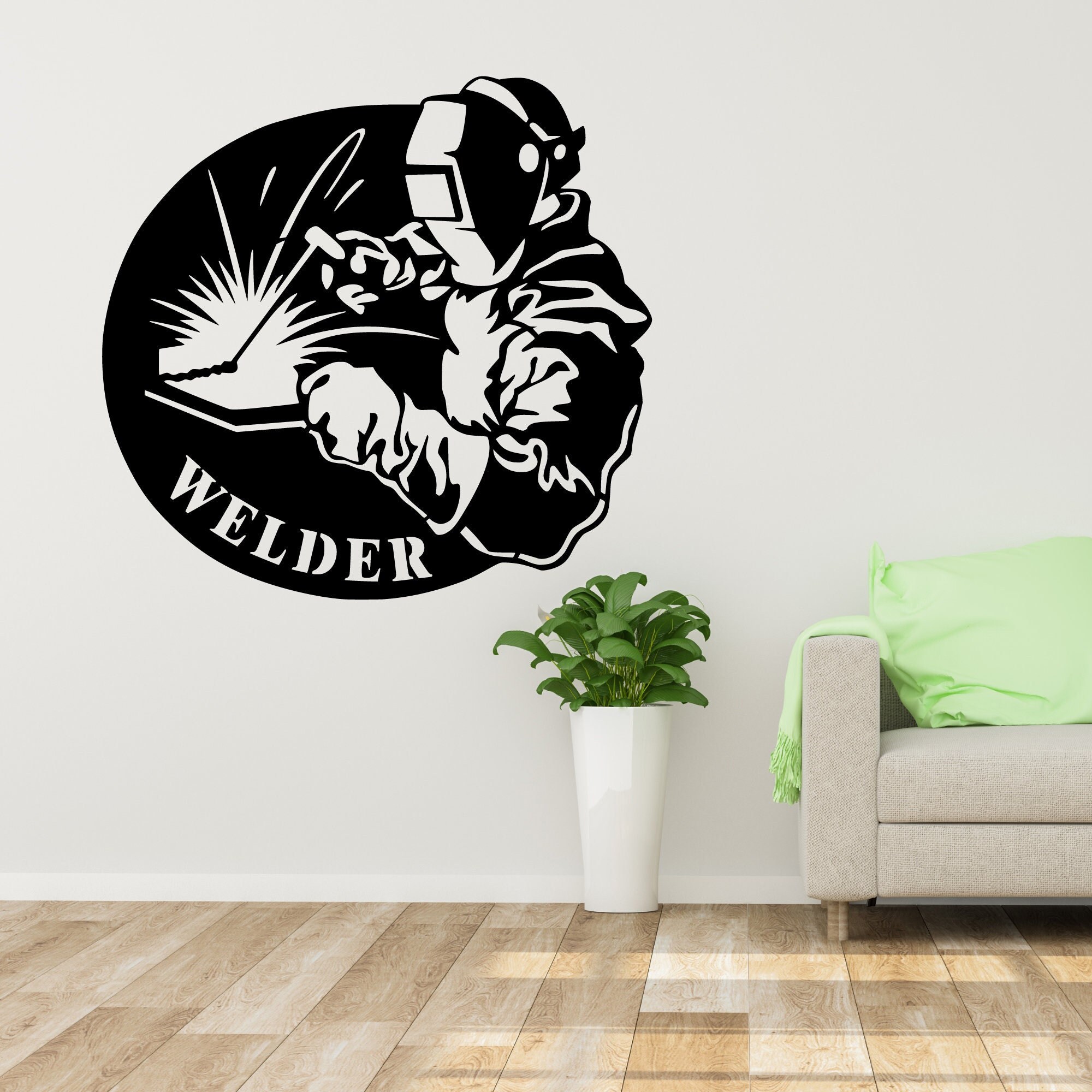 Welder,wall Decor Svg Dxf Png Files , Welder Laser Cut File for Cnc ...