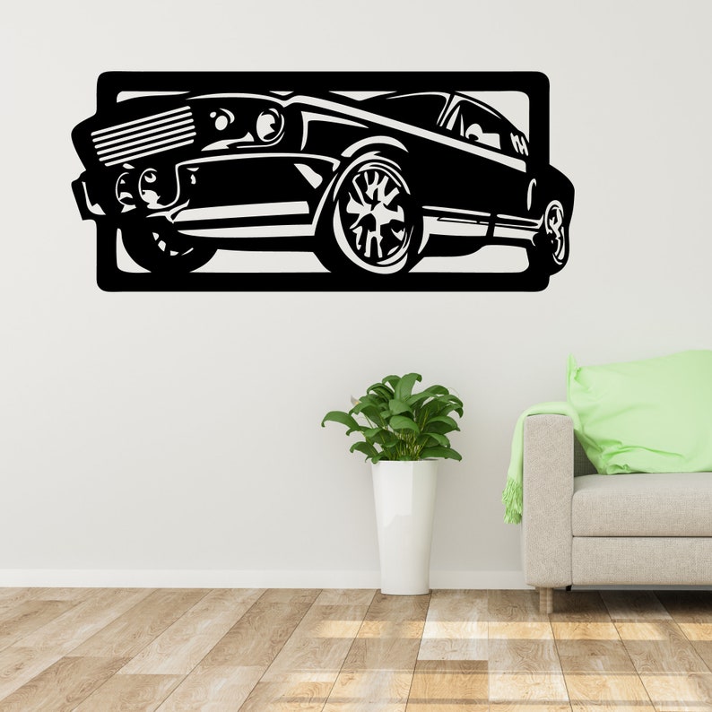 Ford Mustang Wall Decor Laset Cut File Dxf,pdf,png,cdr,ai,svg Ford ...