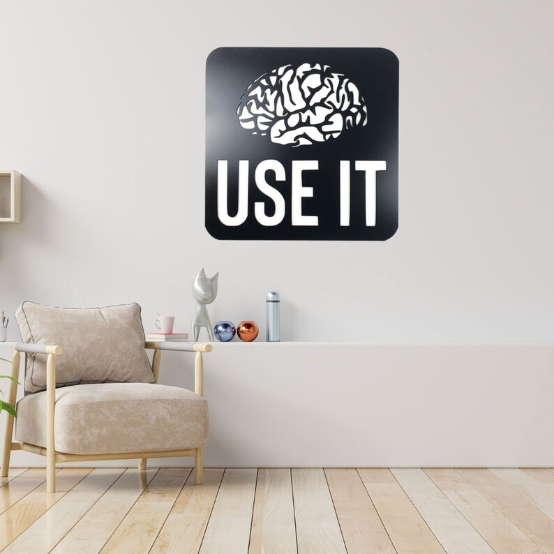 Brain, Wall Decor, Svg File Laser Cut Svg Dxf Files Wall Sticker Cnc ...
