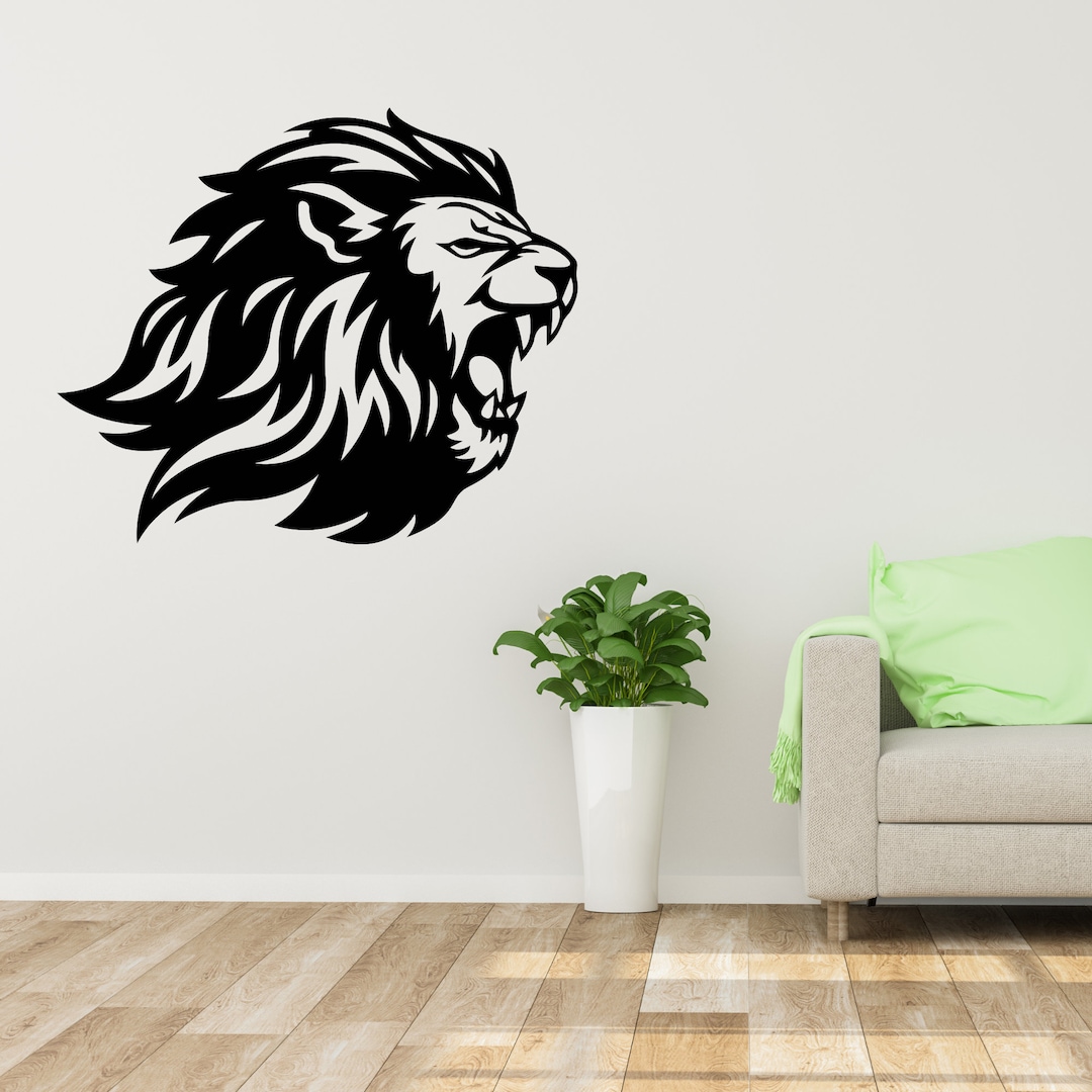 Leon Wall Design Laser Cut Svg Dxf Files Wall Art Sticker Engraving Cnc ...