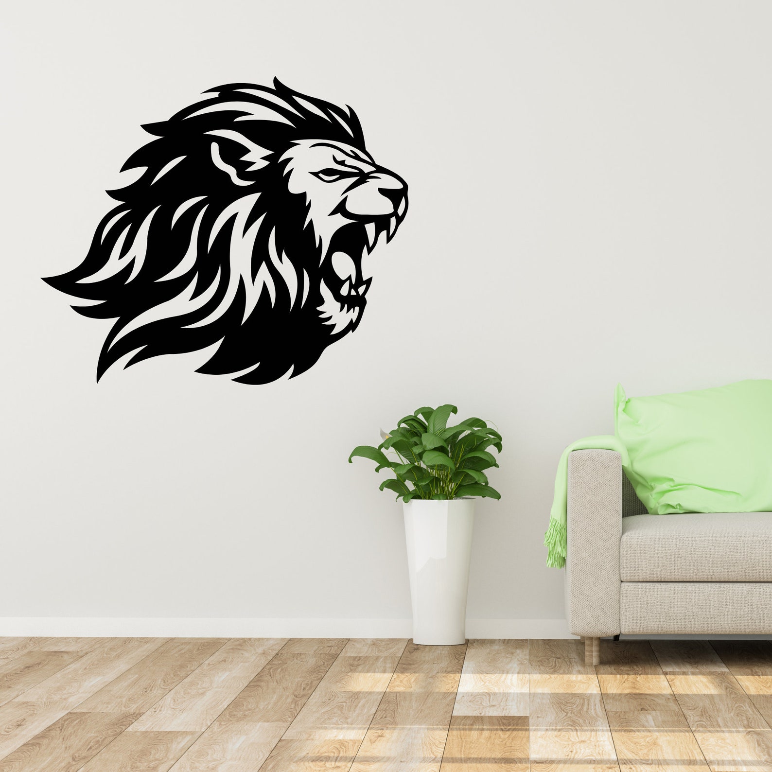 Leon Wall Design Laser Cut Svg Dxf Files Wall Art Sticker Engraving Cnc ...
