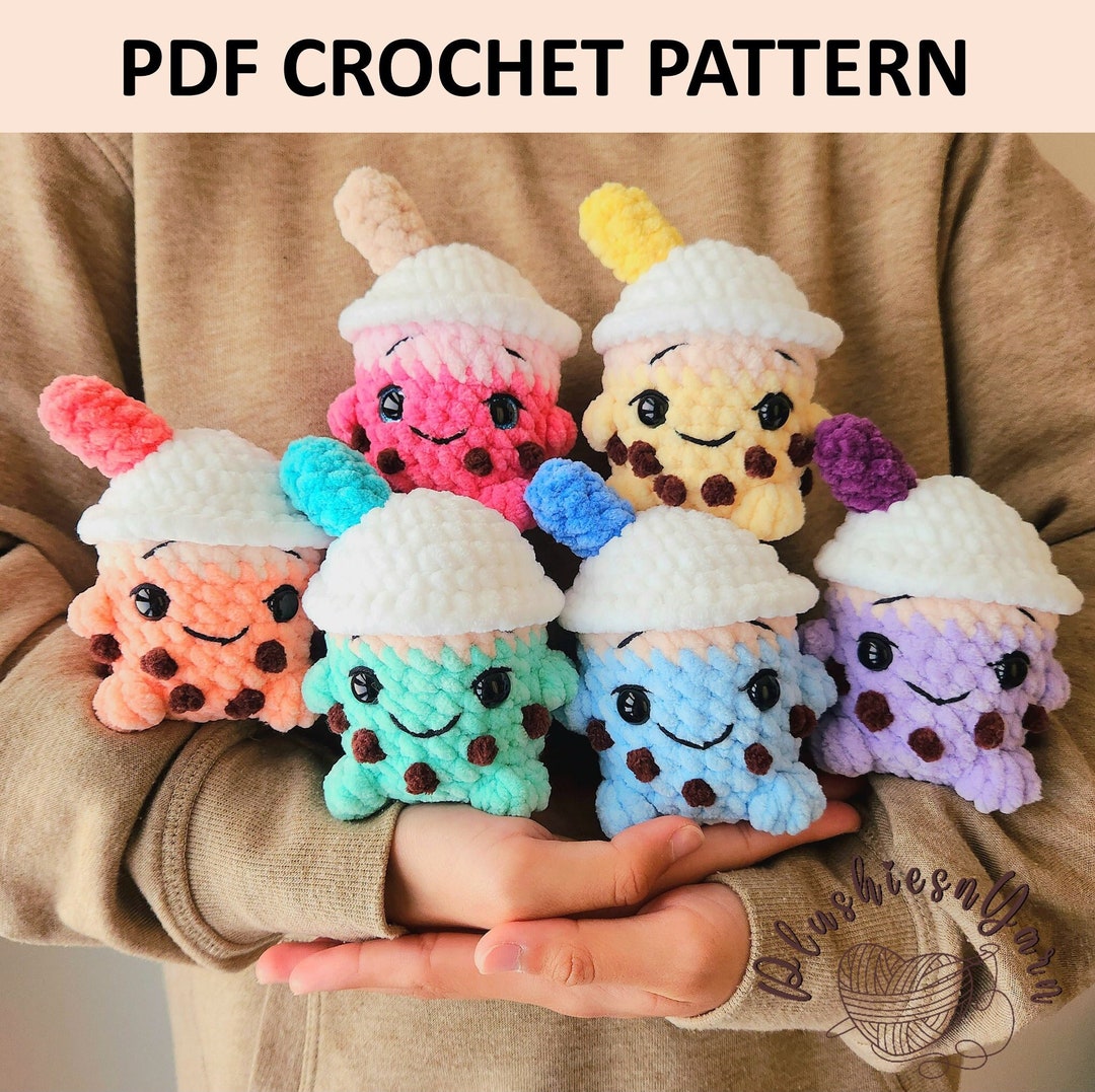 Mini Billie the Bubble Tea Crochet Pattern - Amigurumi PDF Pattern ...