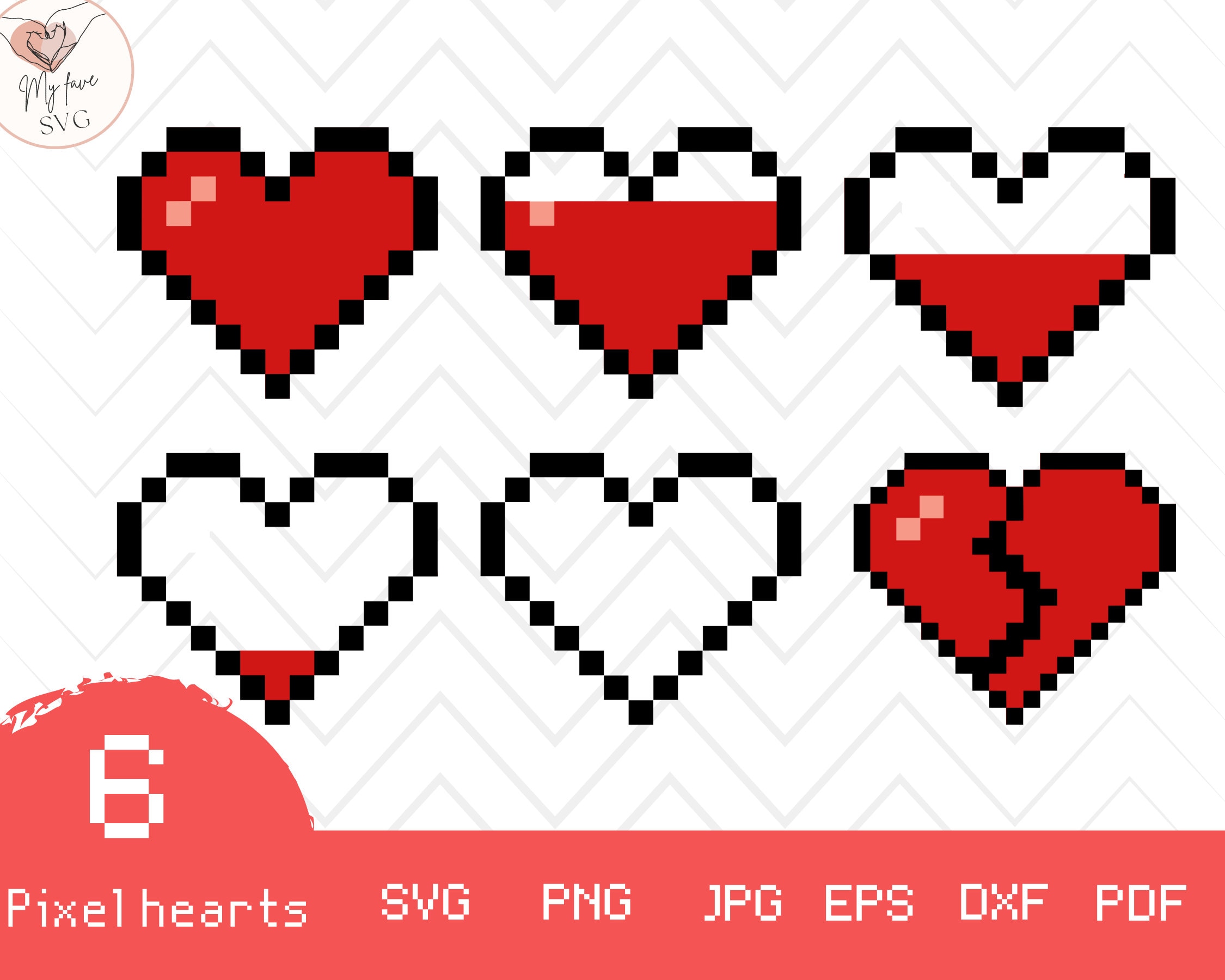 Pixel Heart Png