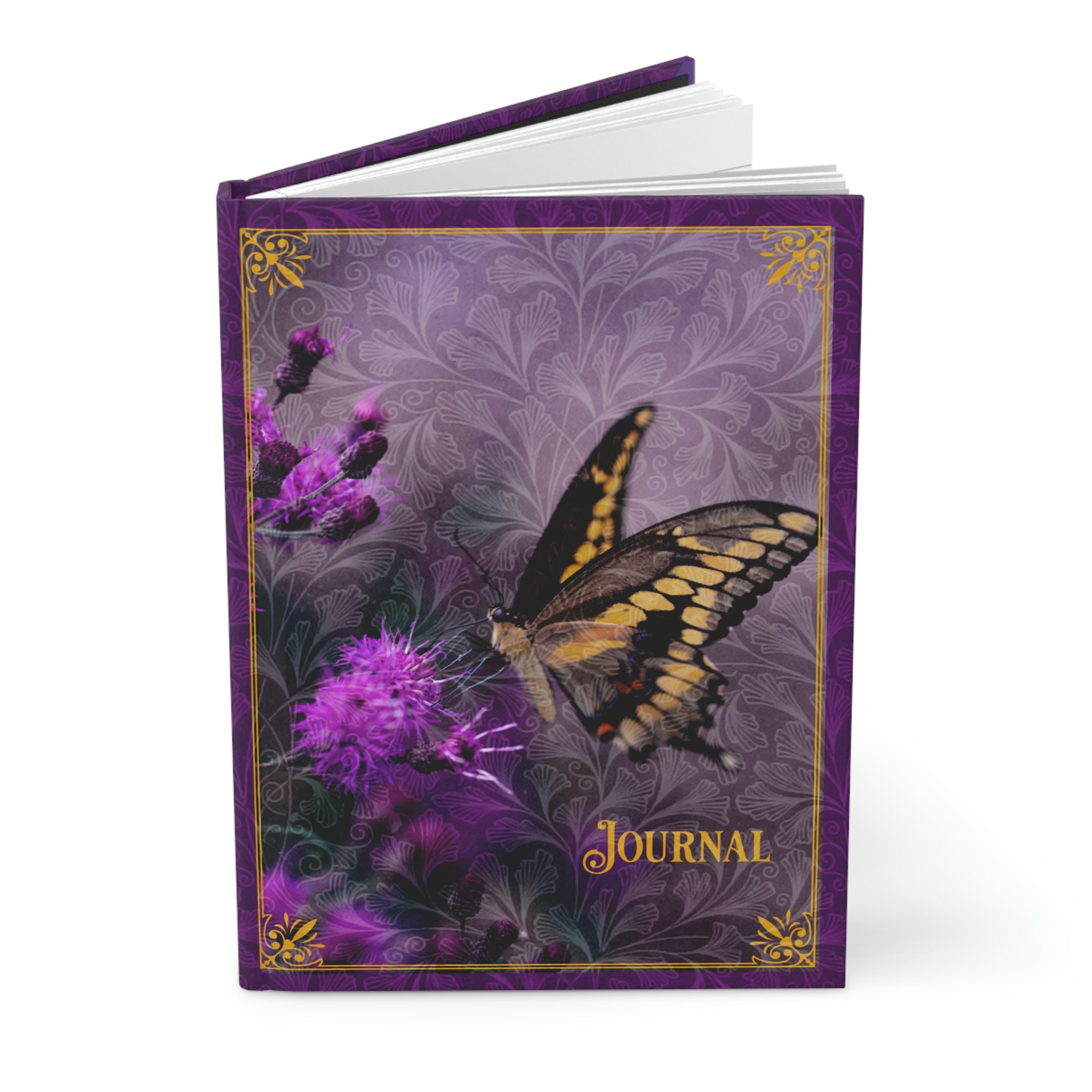 Butterfly, Victorian Butterfly Journal, Victorian Style, Purple Journal ...