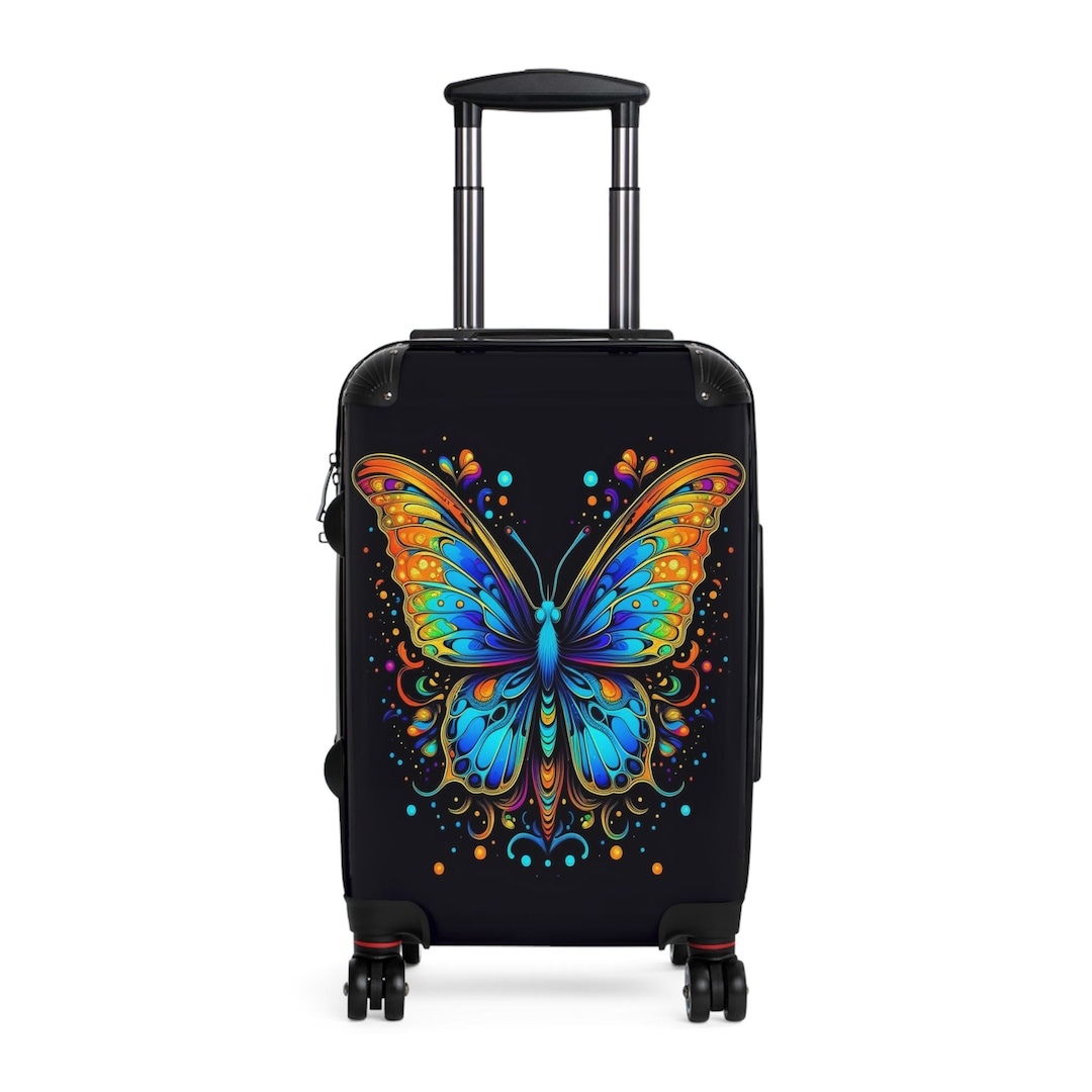 Butterfly, Psychedelic Butterfly, Cruise Luggage, Vacation Suitcase ...