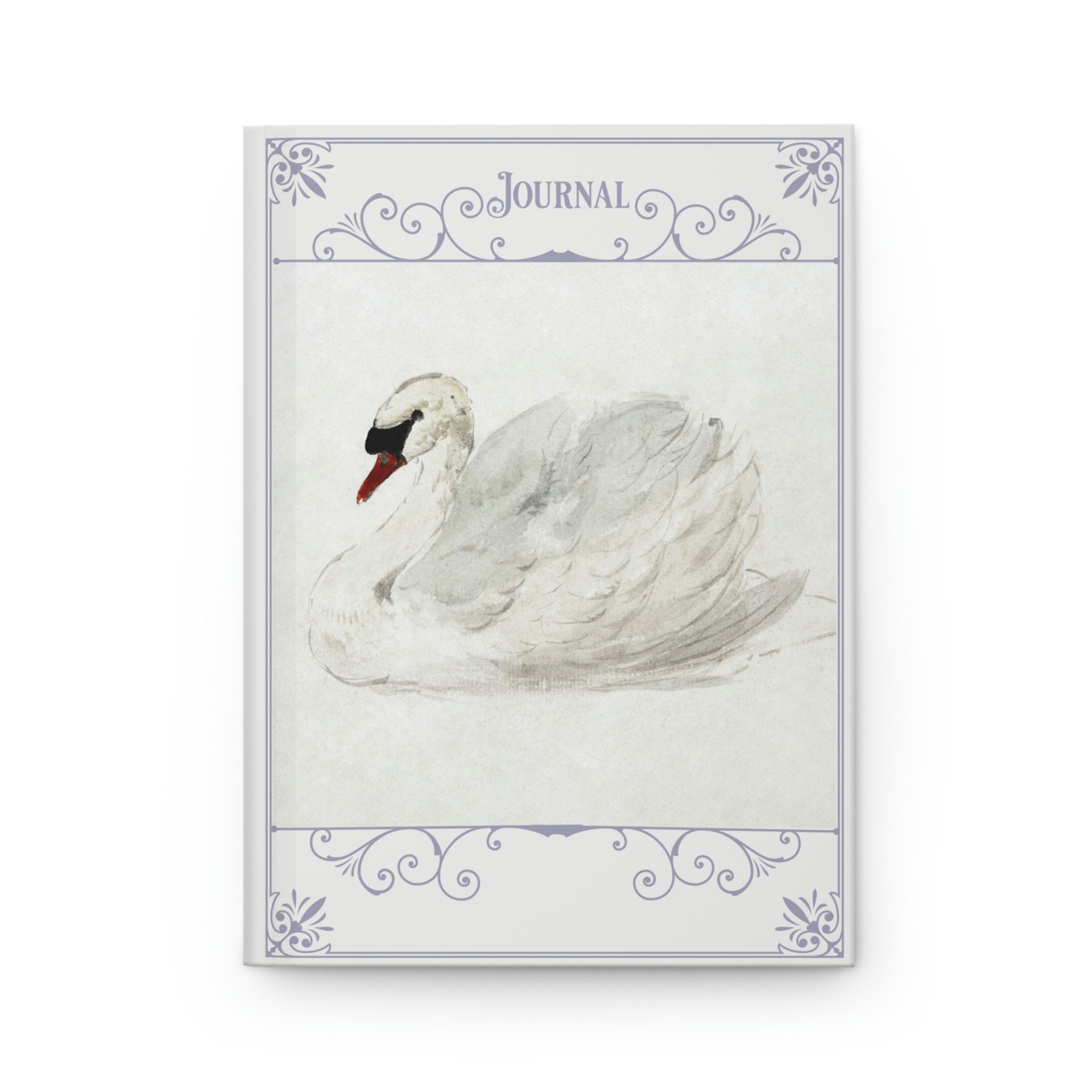 Swan, Swan Journal, Victorian Style, Swan Lover, Hardcover Journal ...