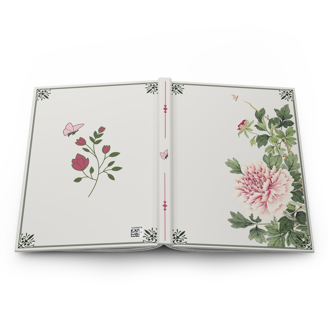 Victorian Style Journal, Floral Journal, Notebook, Diary, Gift for Mom ...