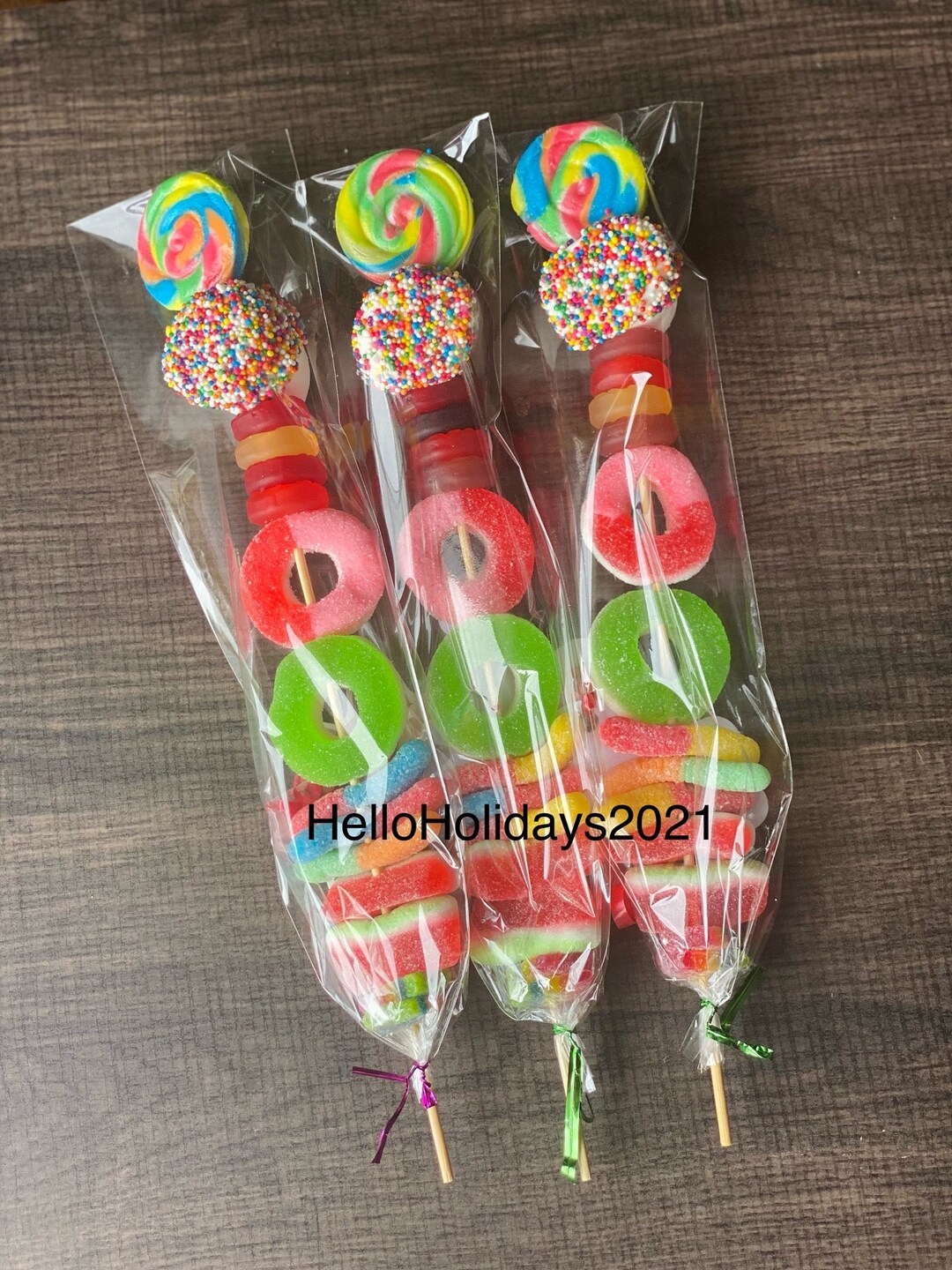 Candy Kabobs! Colors/gummies Could Vary, Depending on What We Have in ...