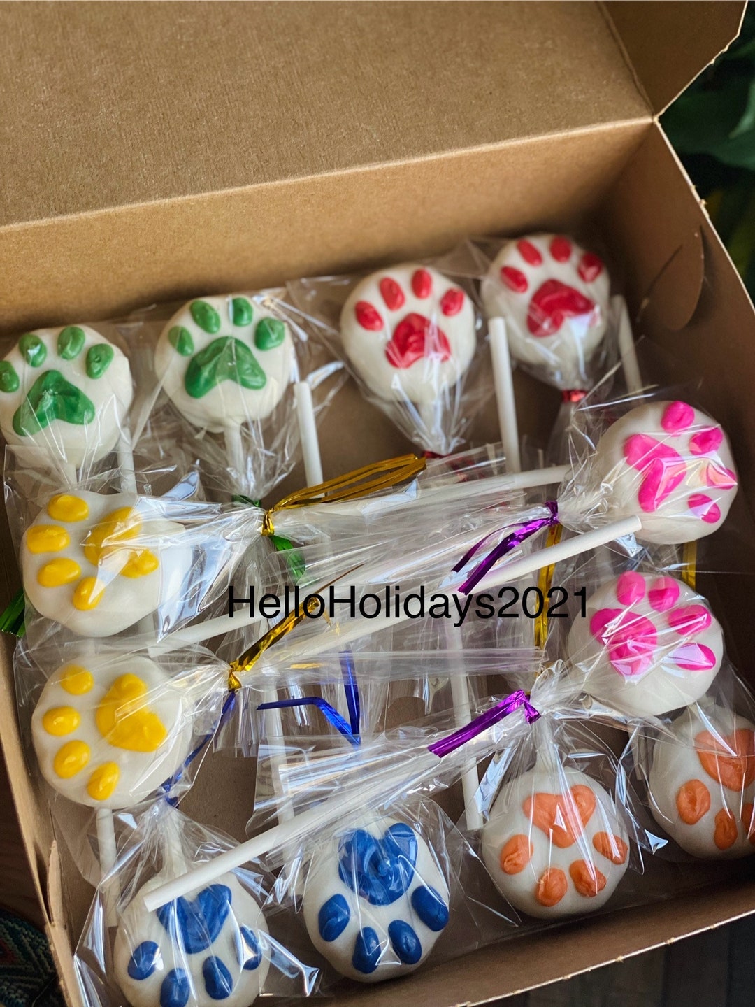 1 Dozen Paw Patrol Inspired Paw/bone Cake Pops! Mix of All Colors ...
