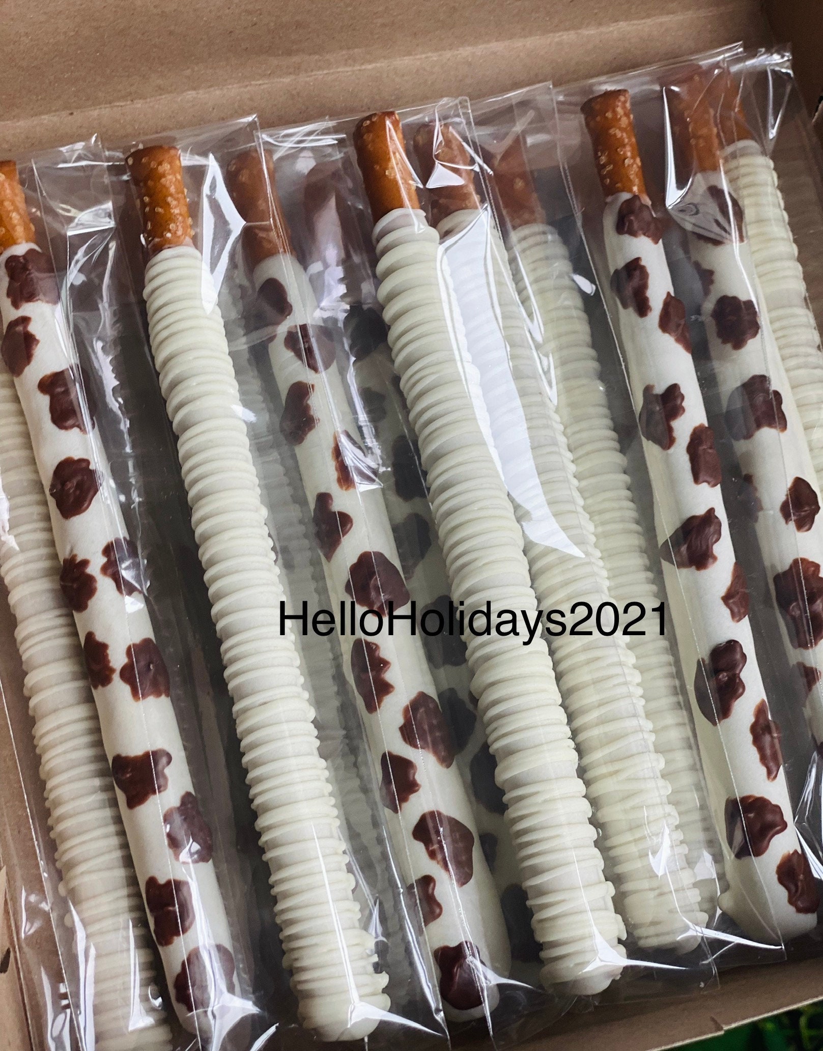 1 Dozen Cow Print Cake Pops/1 Dozen Cow Print Pretzels. Mix of Cow ...