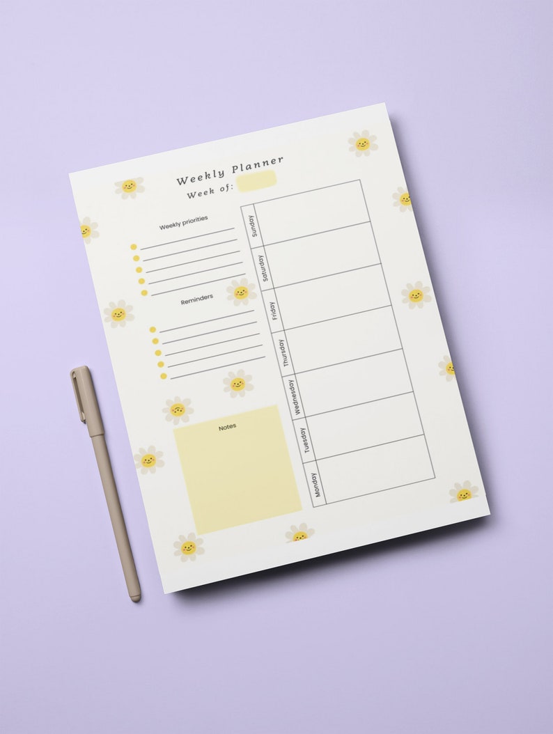 Printable Weekly Planner Weekly Planner Digital Planner Printable ...