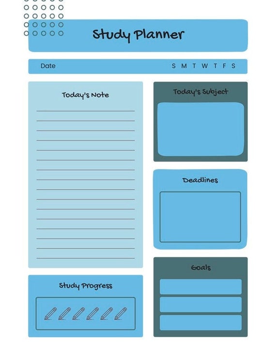 Student Planner Digital Planner School Planner Class - Etsy