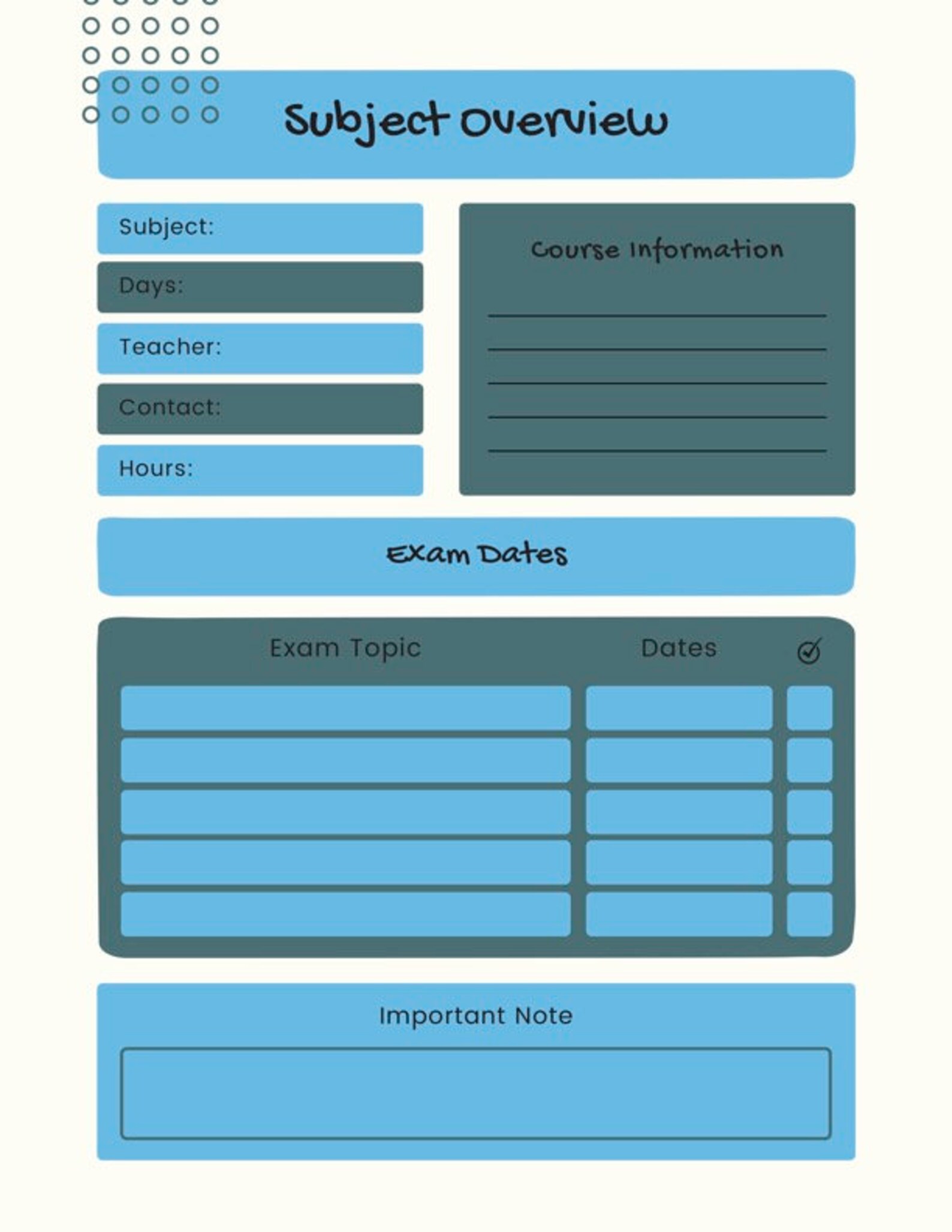 Student Planner Digital Planner School Planner Class Planner Printable ...