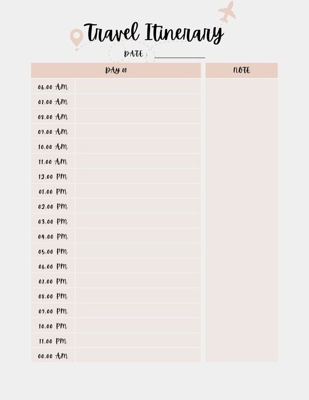 Travel Guide Template Travel Itinerary Template Printable Travel Guide ... Travel Guide Template Travel Itinerary Template Printable Travel Guide ...