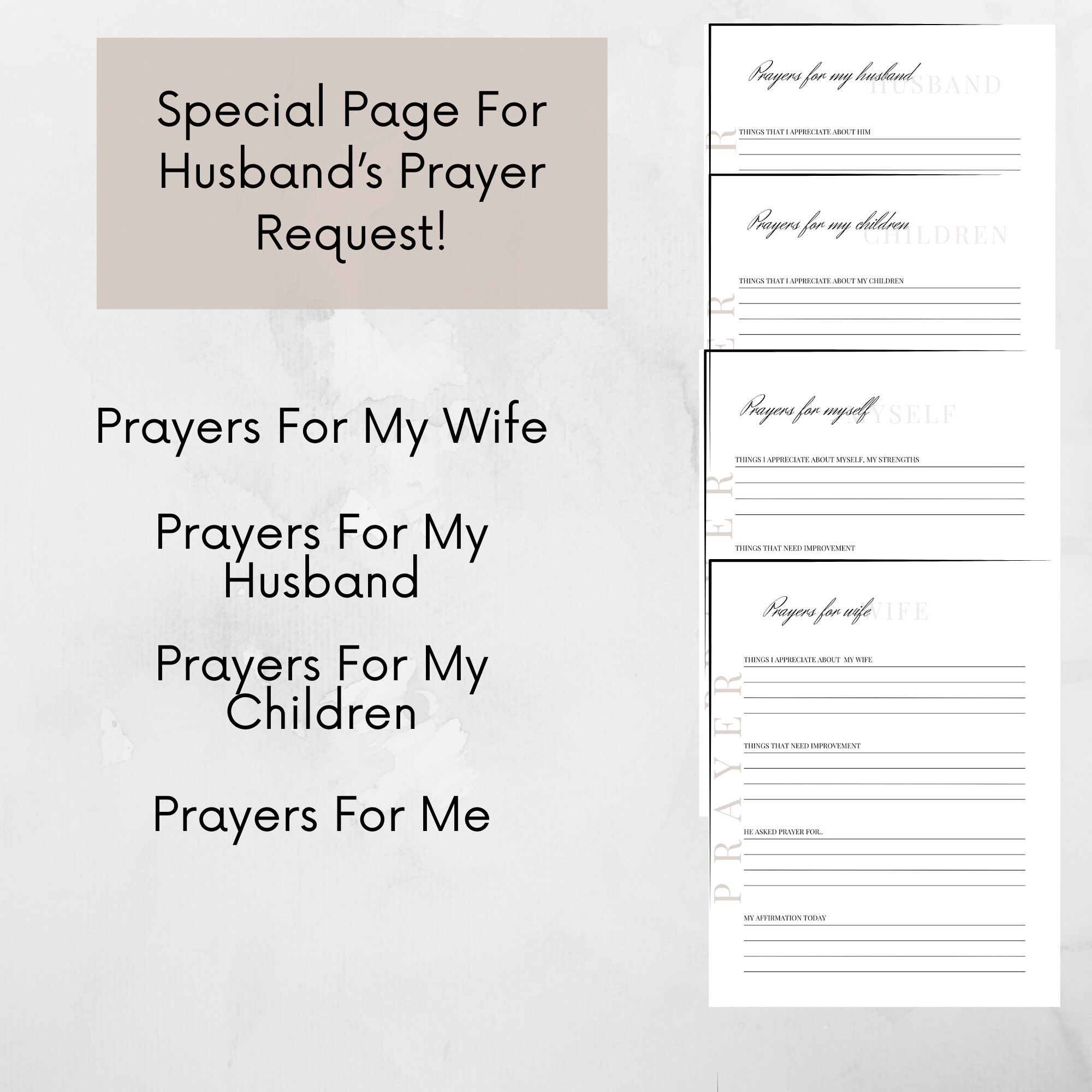 Prayer Journal Printable, Acts Prayer Journal, Prayer Request Journal ...