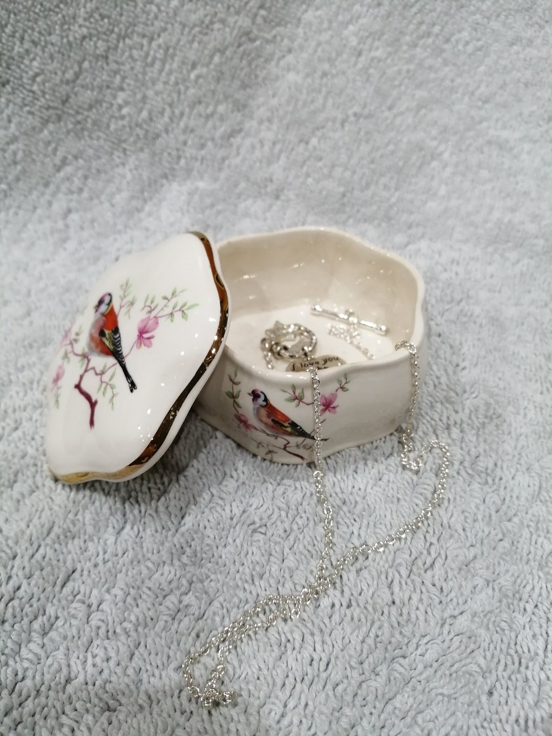 Royal Worcester Palissy Trinket Box - Etsy