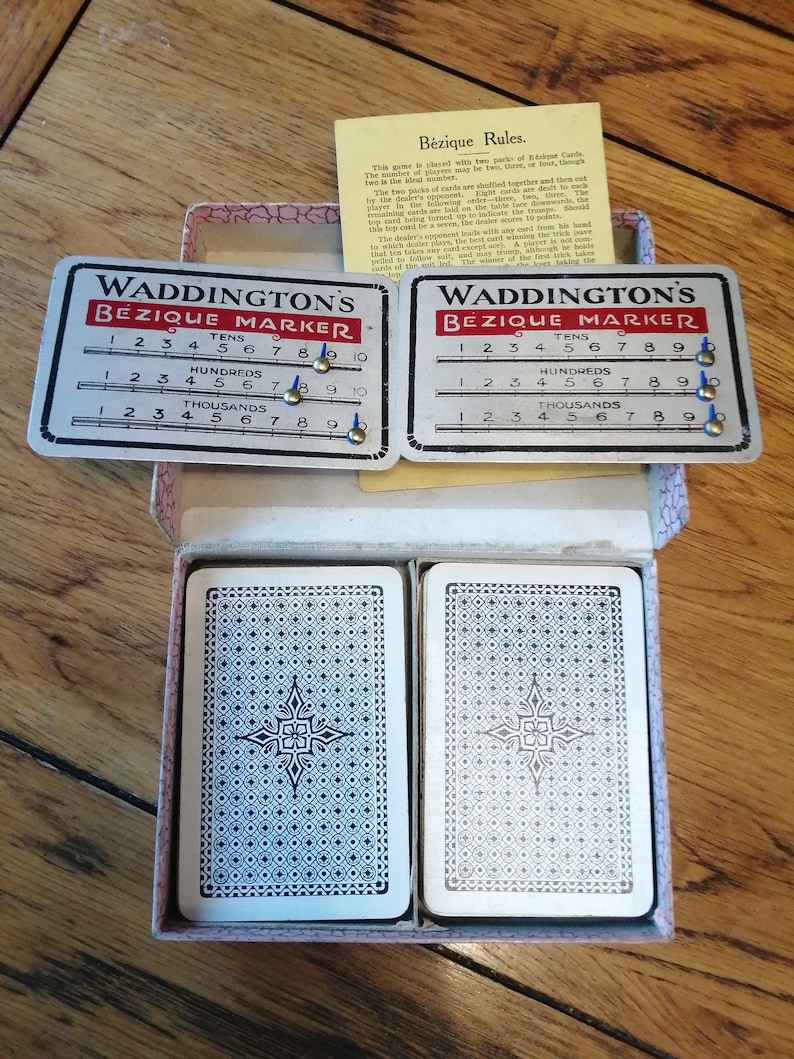 Vintage Bezique Card Game - Etsy