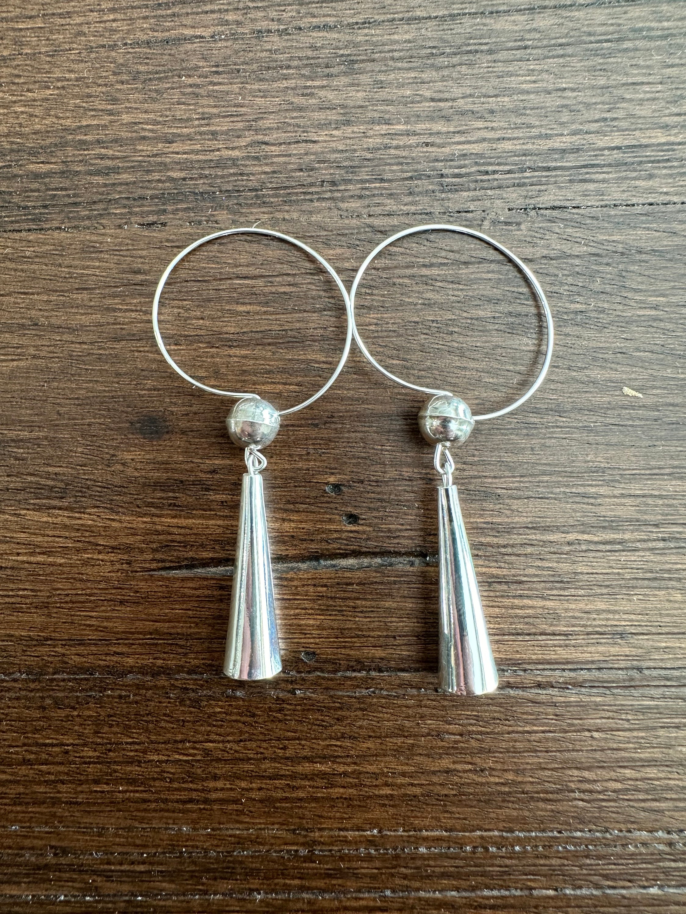 Ball & Cone Earrings - Etsy
