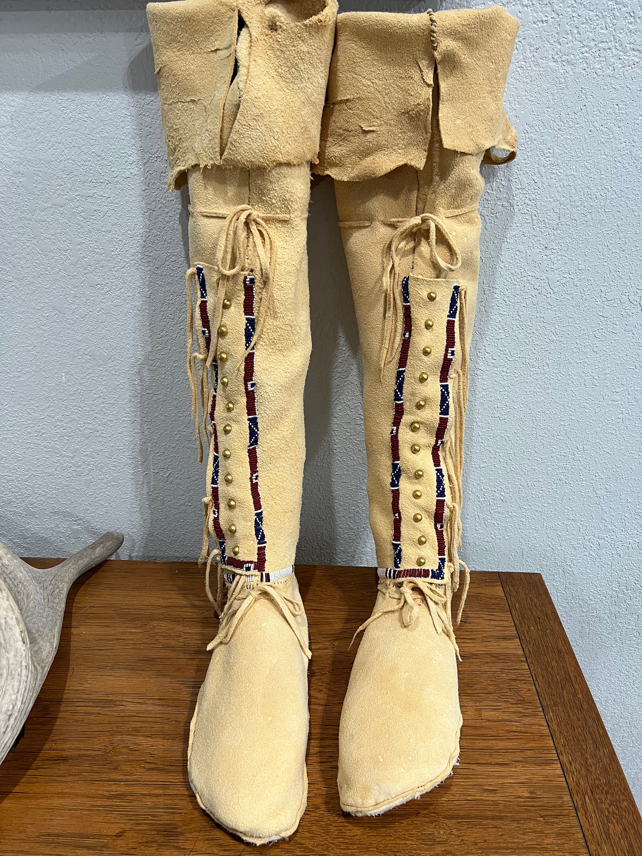 Beaded Moccasin Boots