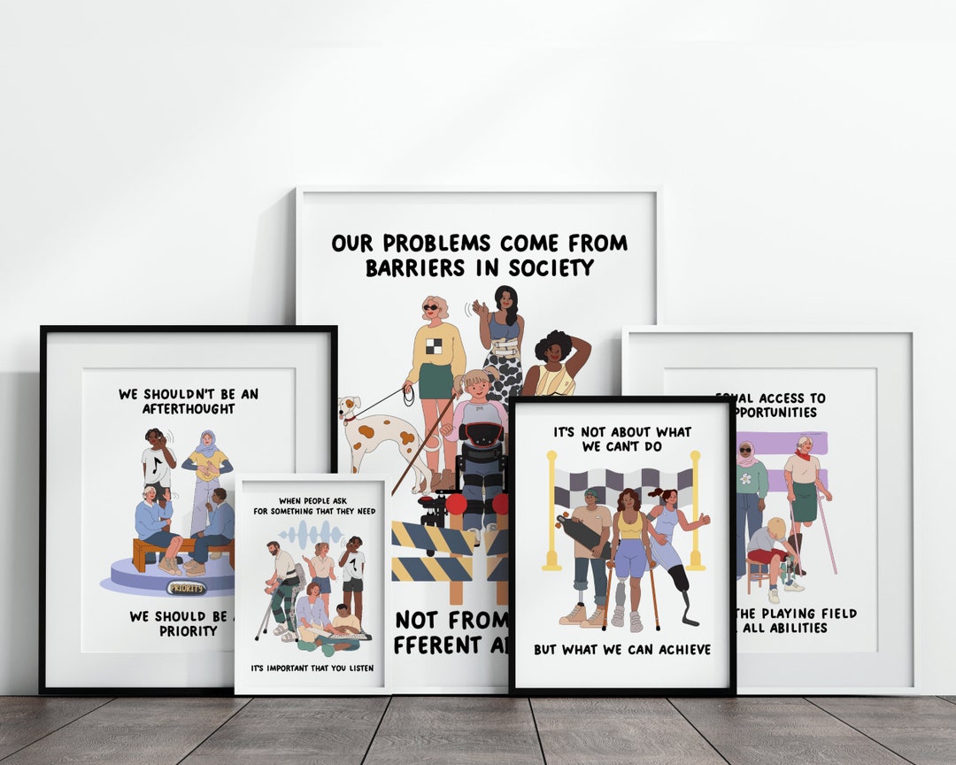 Inclusion & Diversity Disability Awareness Posters for Office, School ...