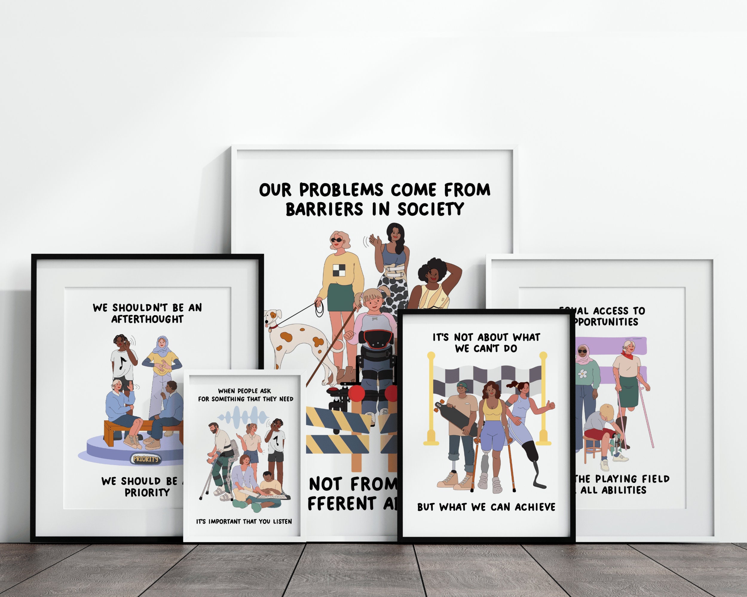 Inclusion & Diversity Disability Awareness Posters for Office, School ...