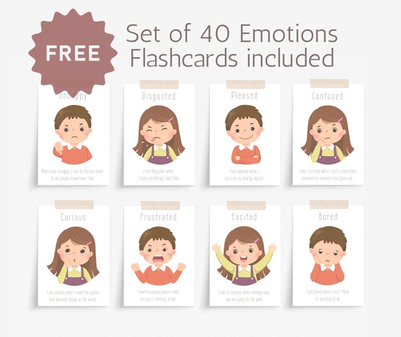 Calming Corner Posters Set of 33, Educational Posters, Kids Calm Corner ...