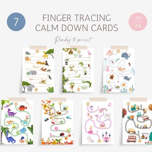 Finger Tracing Flash Cards for Your Calm Down Corner Kit, Mindfulness ...