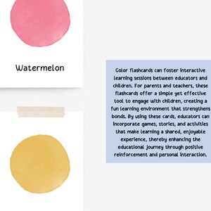 Colour Flashcards Preschool Cards, Educational Printable Cards ...