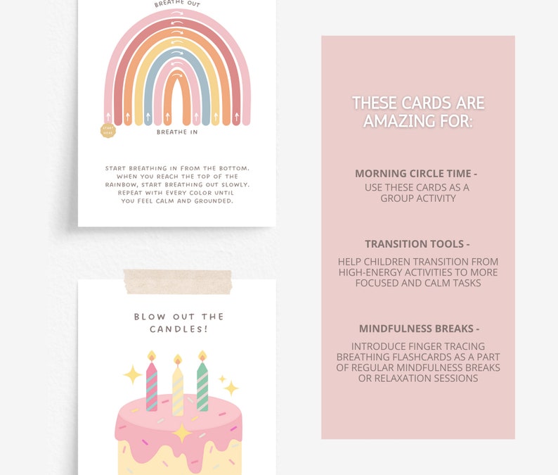 Flash Cards for Breathing Exercises and Finger Tracing Communication ...