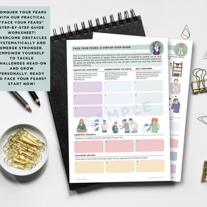 Therapy Worksheet Face Your Fears for Teens and Young Adults, Therapist ...