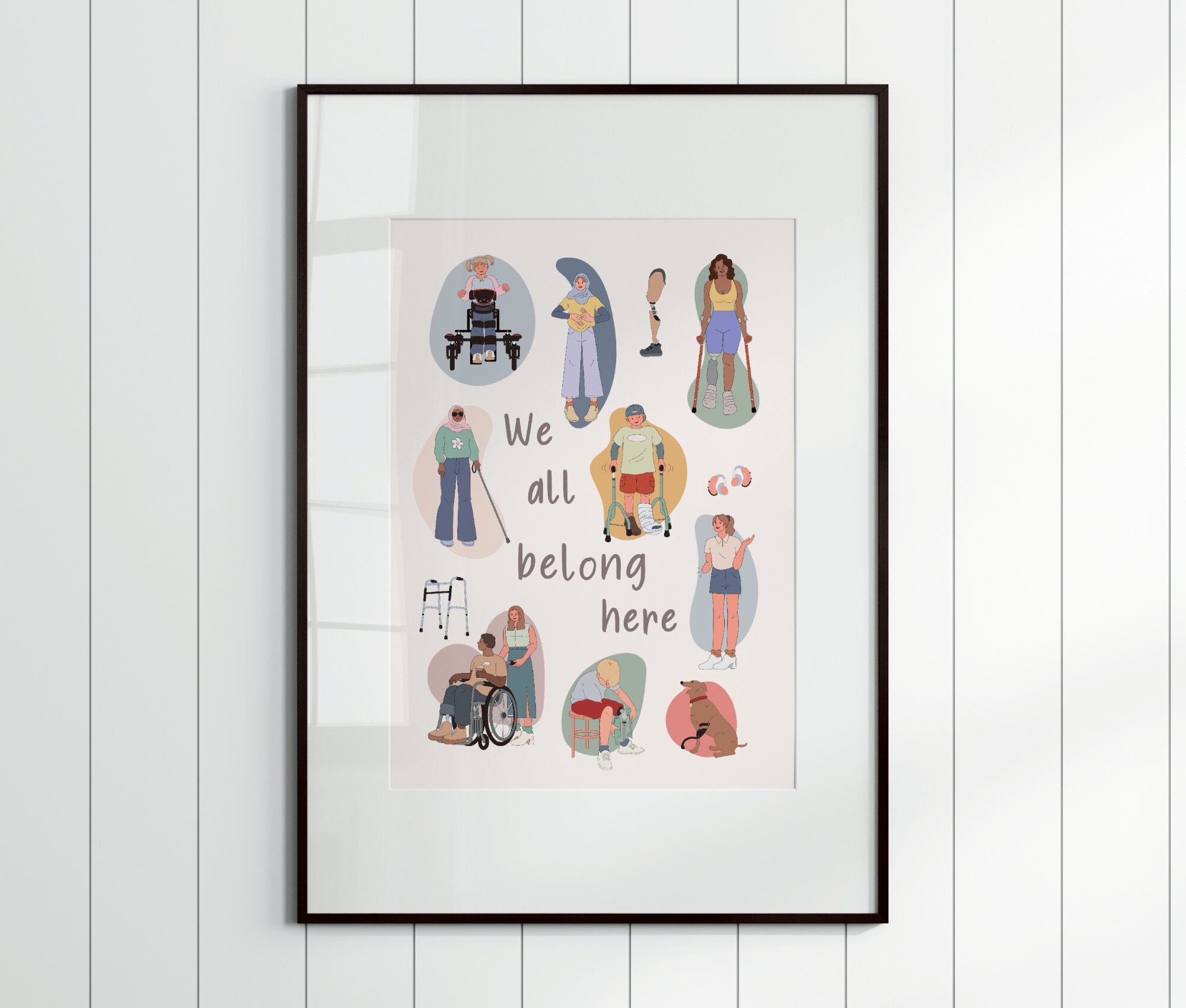 Inclusion Poster: Disability Awareness, Social Worker Office Art ...