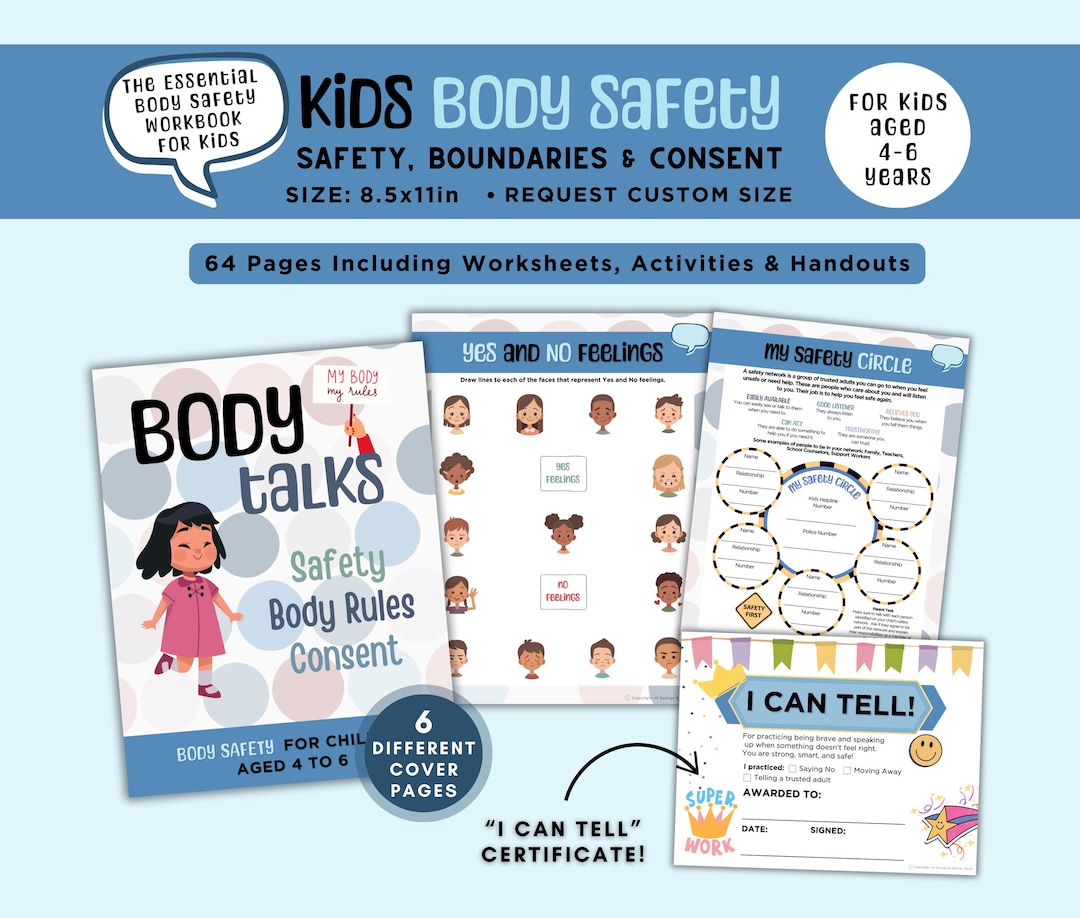 Kids Body Safety, Boundaries & Consent for Ages 4 to 6 "body Talks" - A ...