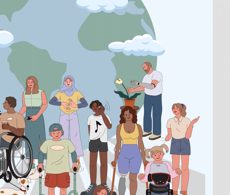 Disability Inclusion & Diversity Posters for Office, School Counselor ...