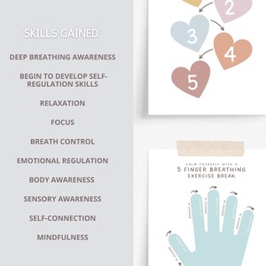 Finger Tracing and Breathing Exercise Calm Down Cards and Posters ...